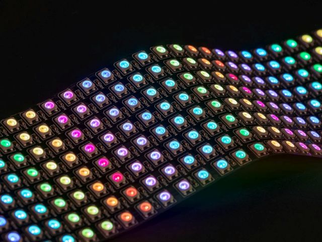 NeoPixel hajlékony LED-mátrix (16x16 RGB LED, WS2812B) - TavIR WebShop